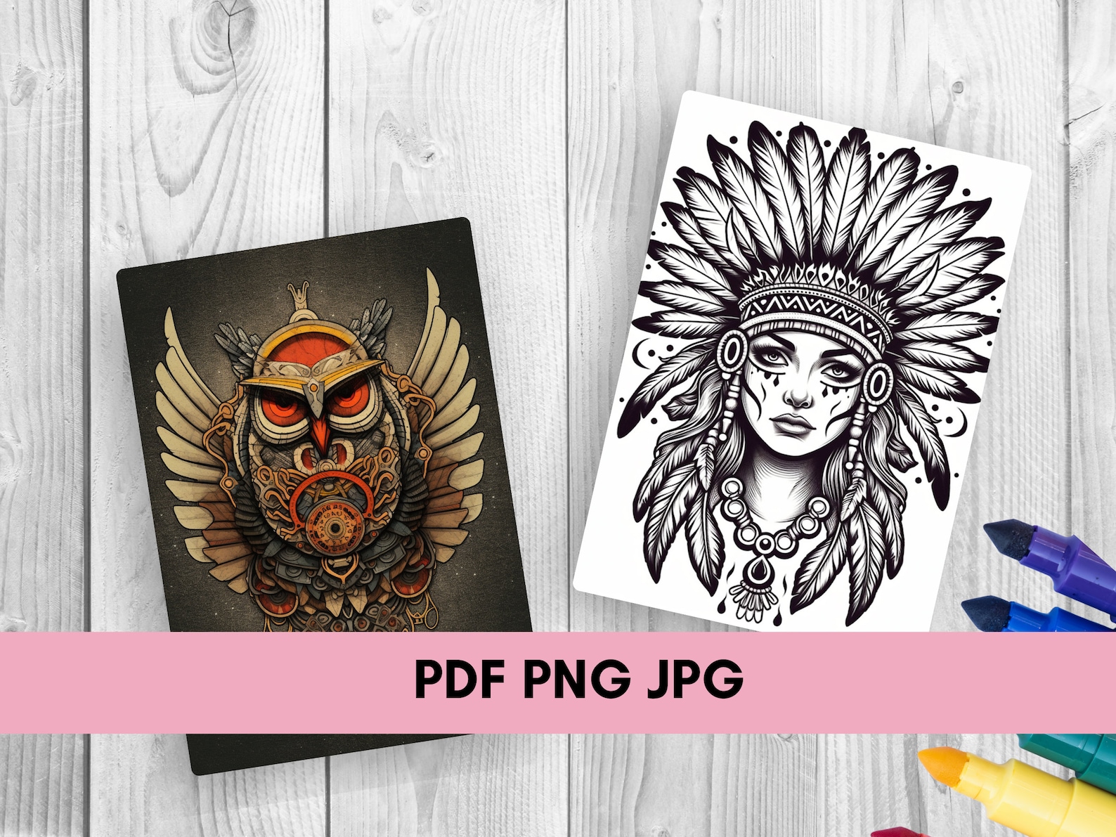 130 Printable Tattoos Coloring Pages for Kids and Adults , Grayscale ...