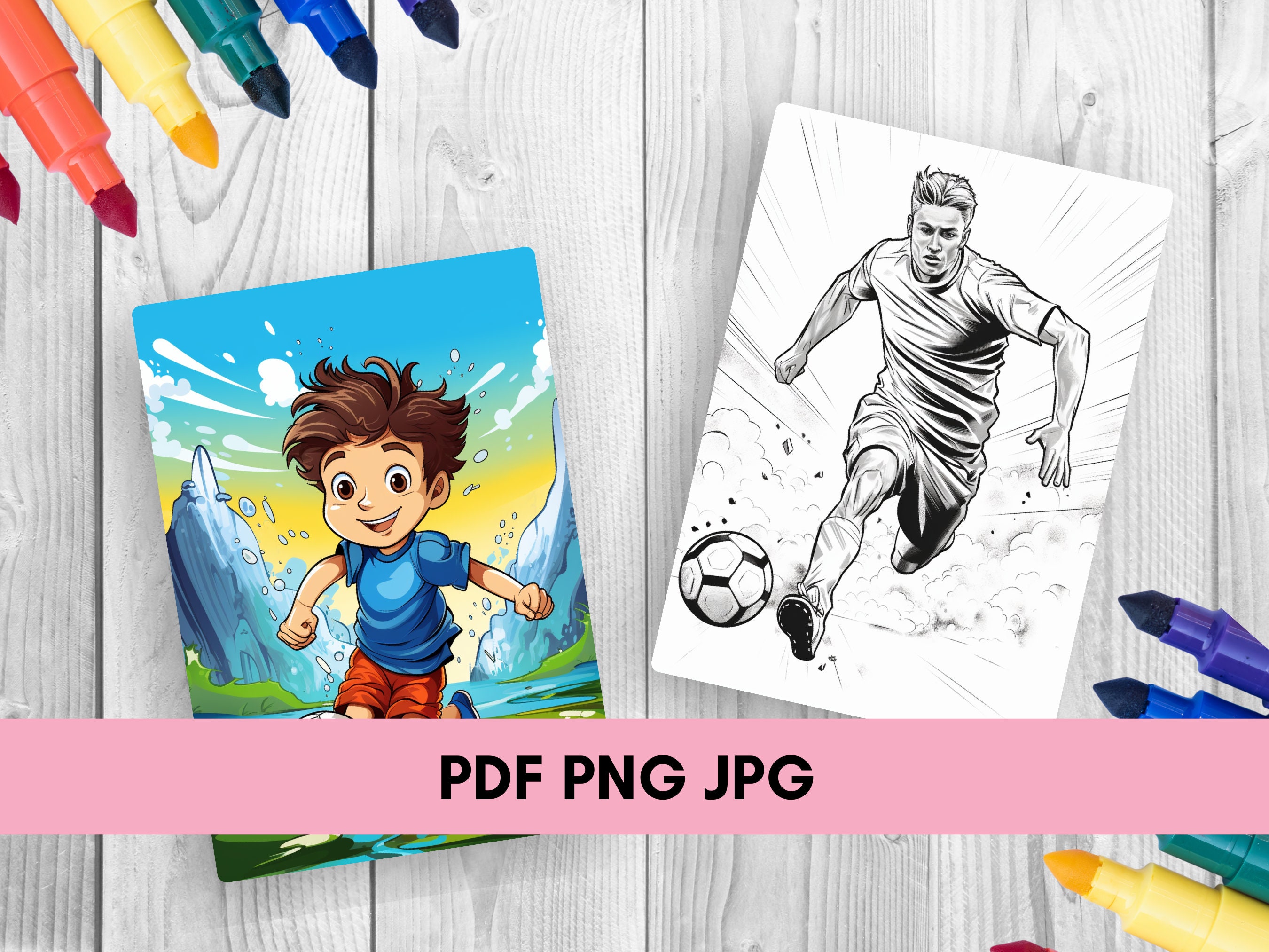 230 Pages, Soccer Coloring Pages, Printable Coloring Pages, Soccer ...
