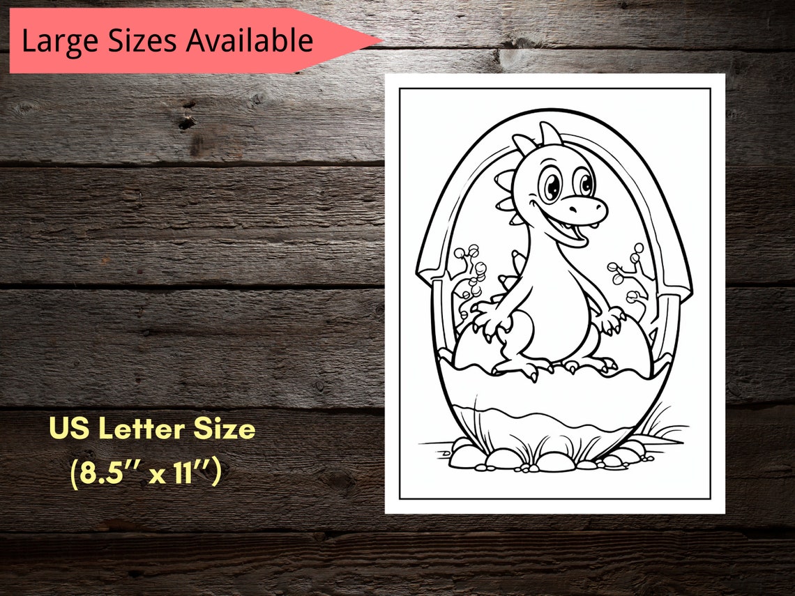 Cute Dinosaur Coloring Pages for Kids, Fun Dino Activity Book ...