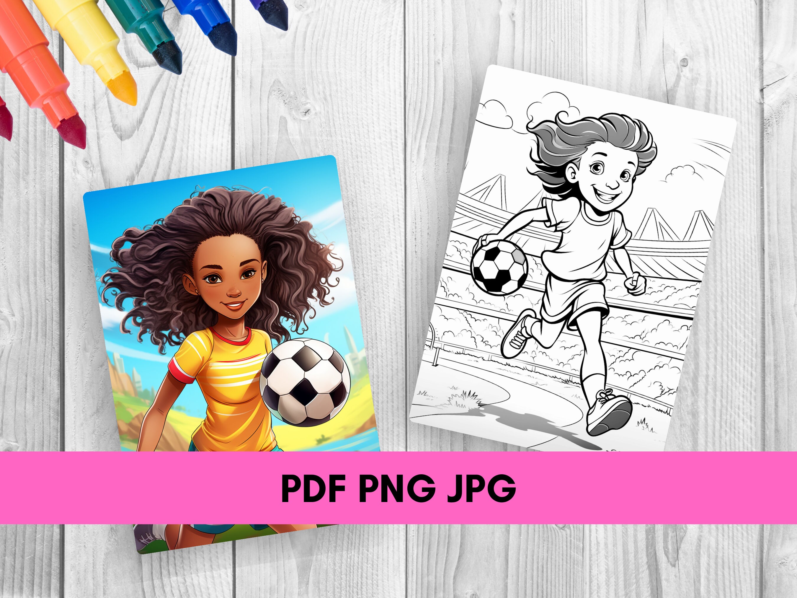 Soccer Girls Coloring Pages for Kids Kids Coloring Pages soccer Print ...