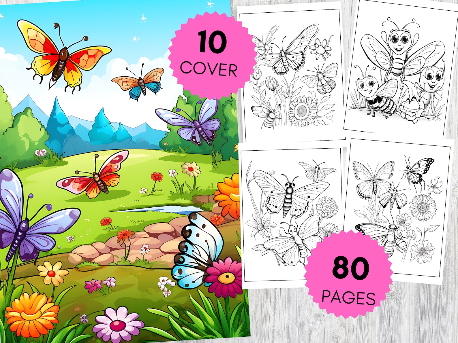 Bugs and Insects Coloring Pages for Kids, Bugs and Insects Coloring ...