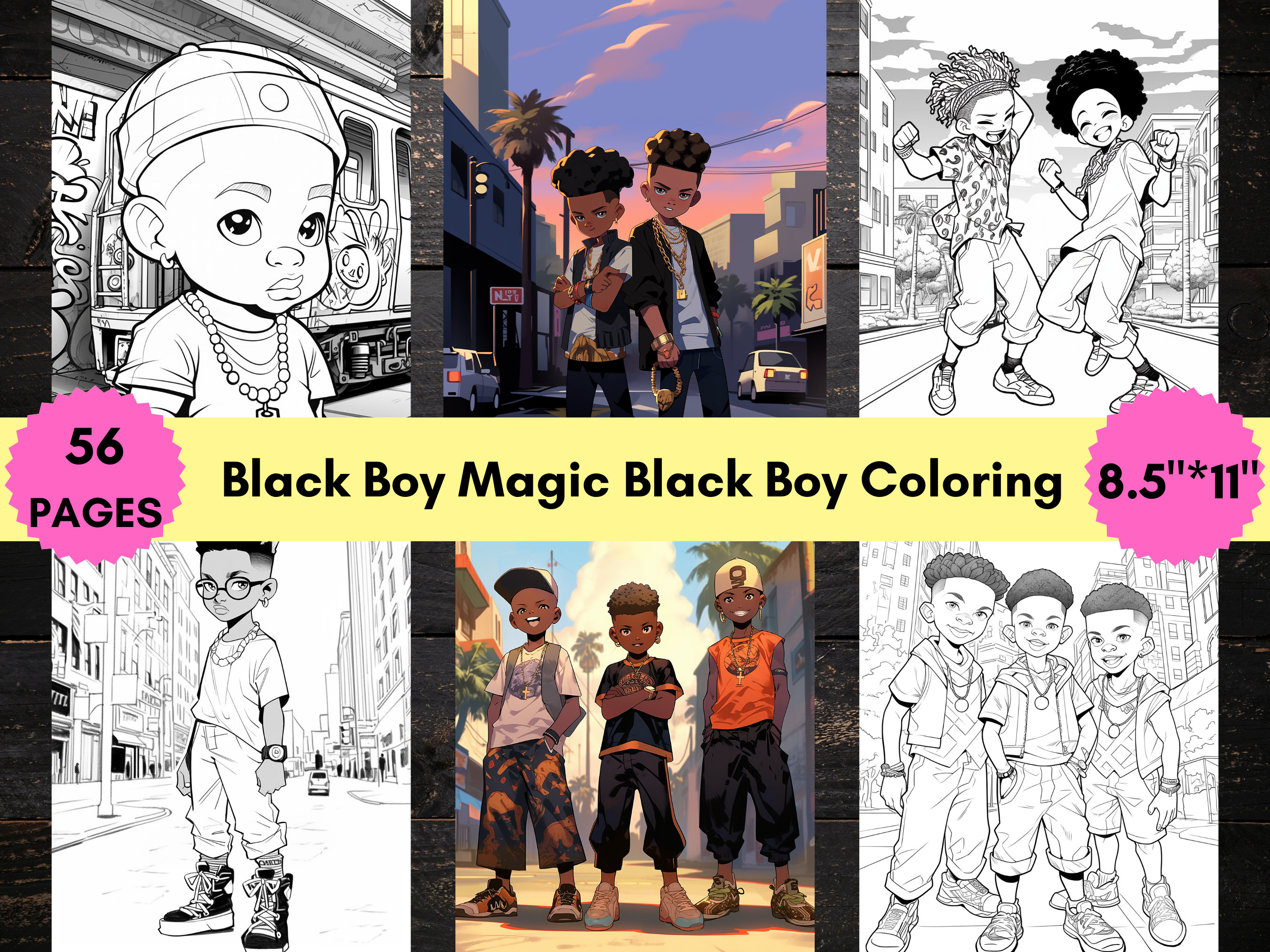 Black Boy Magic - Coloring Pages | 56 Afro Boy, Black Kids Coloring ...