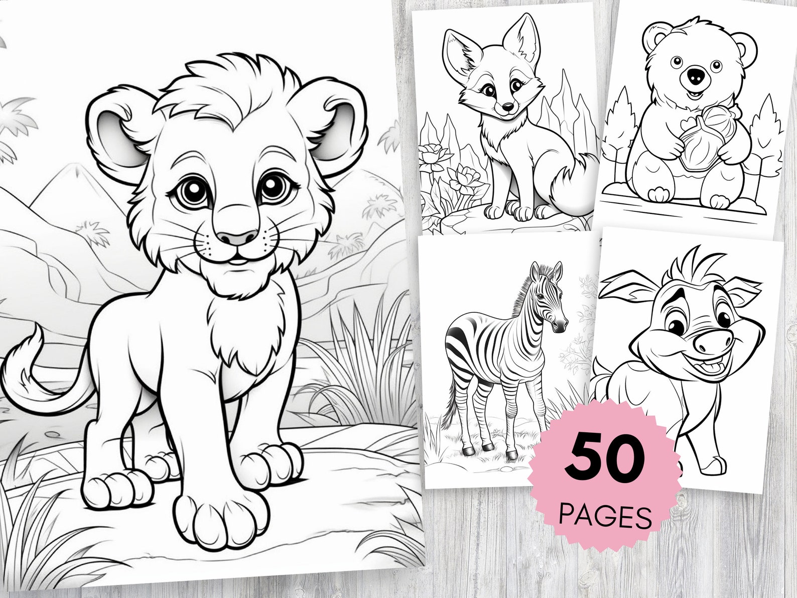 50 Safari Animals Coloring Pages for Kids | Safari Coloring Pages ...