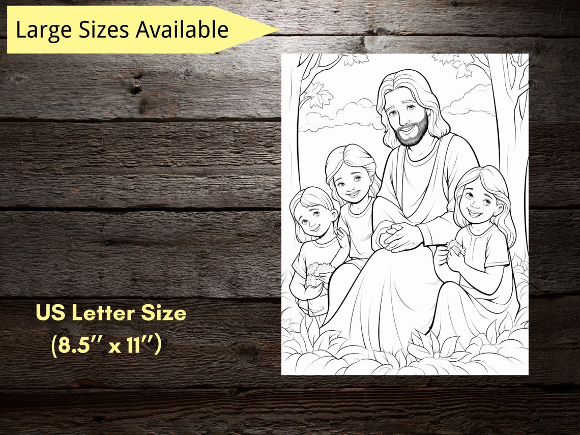 100 Bible Coloring Pages / Bible Coloring Book / Christian Coloring ...