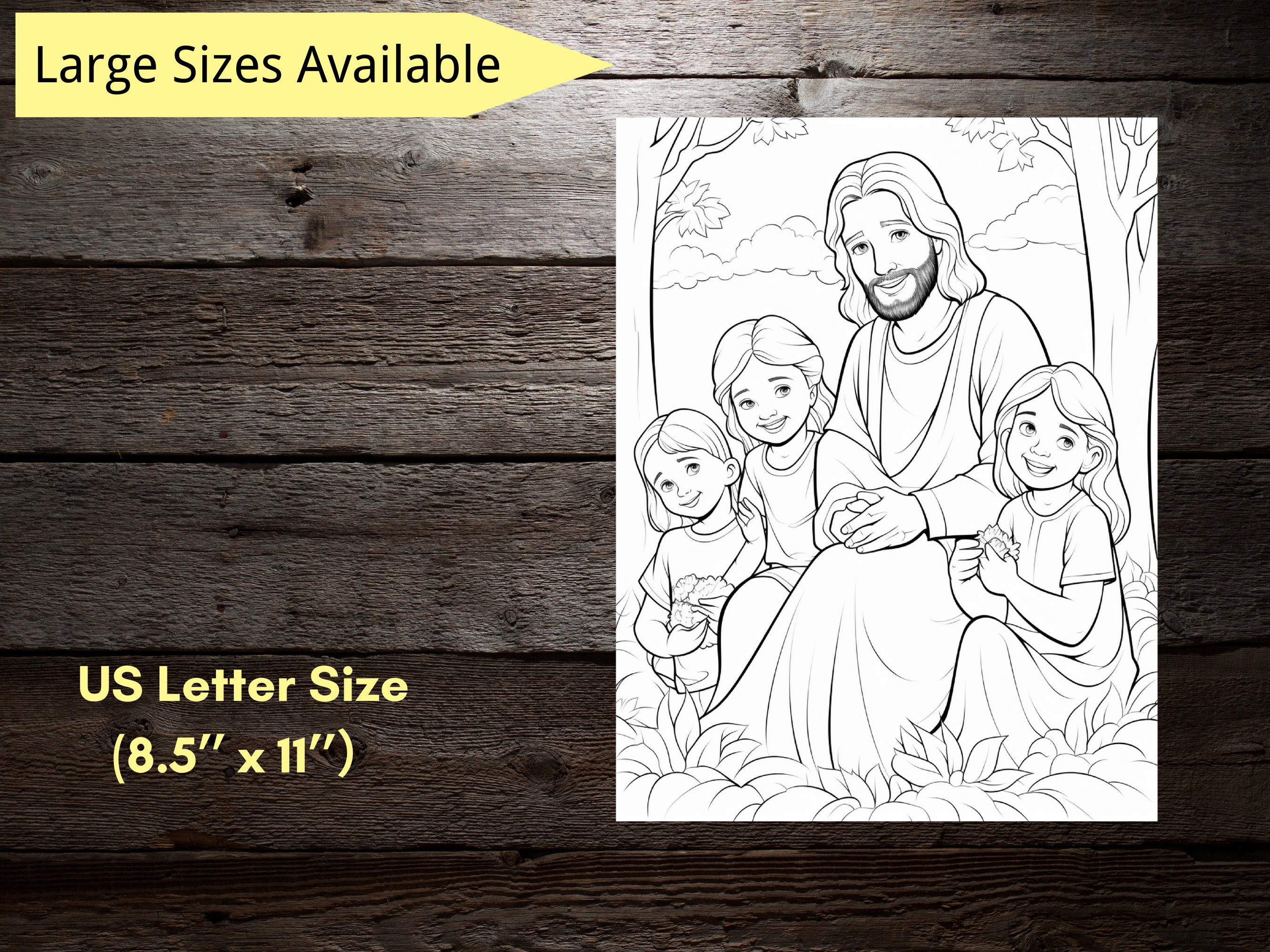 100 Bible Coloring Pages / Bible Coloring Book / Christian Coloring ...