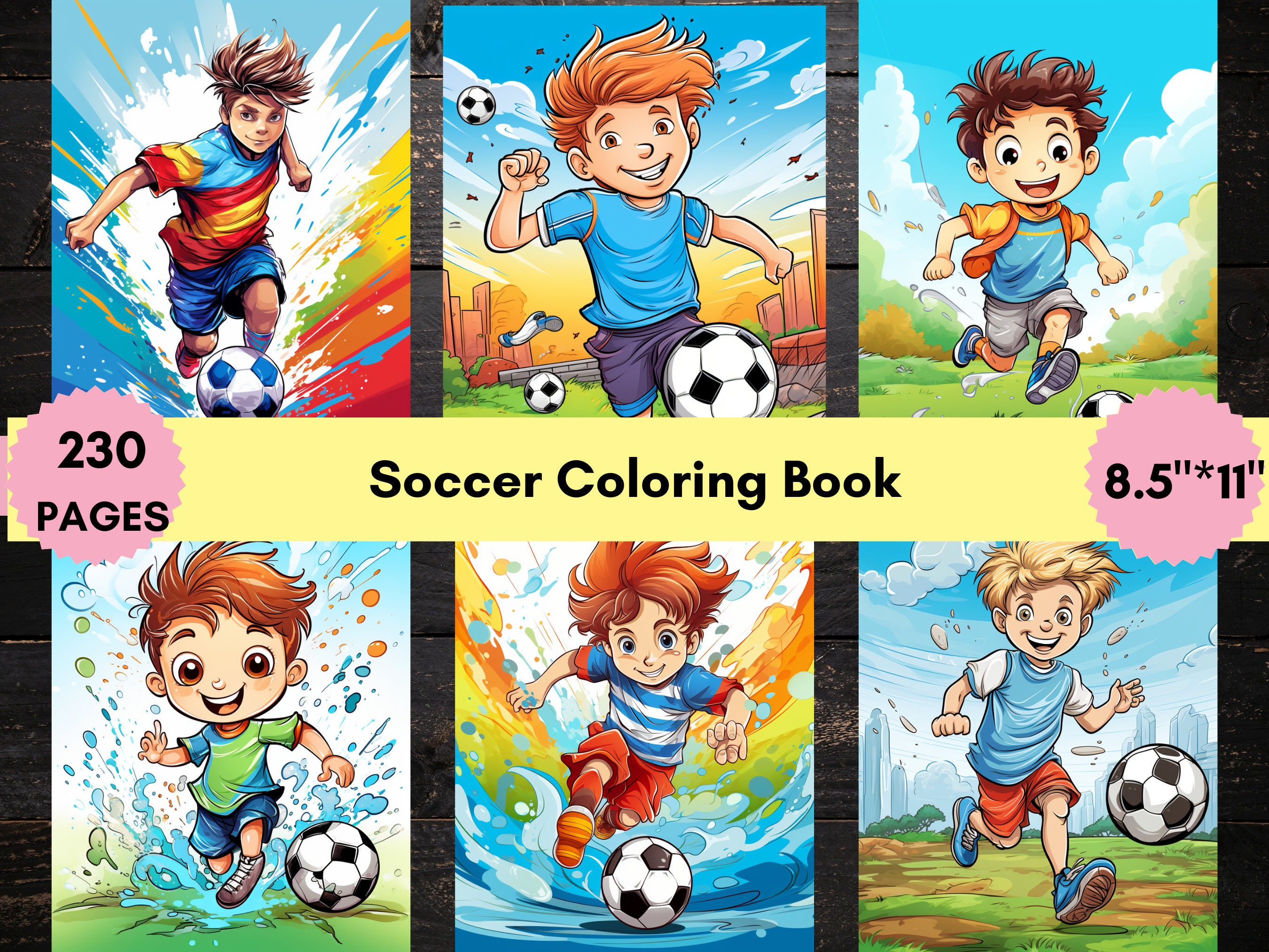 230 Pages, Soccer Coloring Pages, Printable Coloring Pages, Soccer ...
