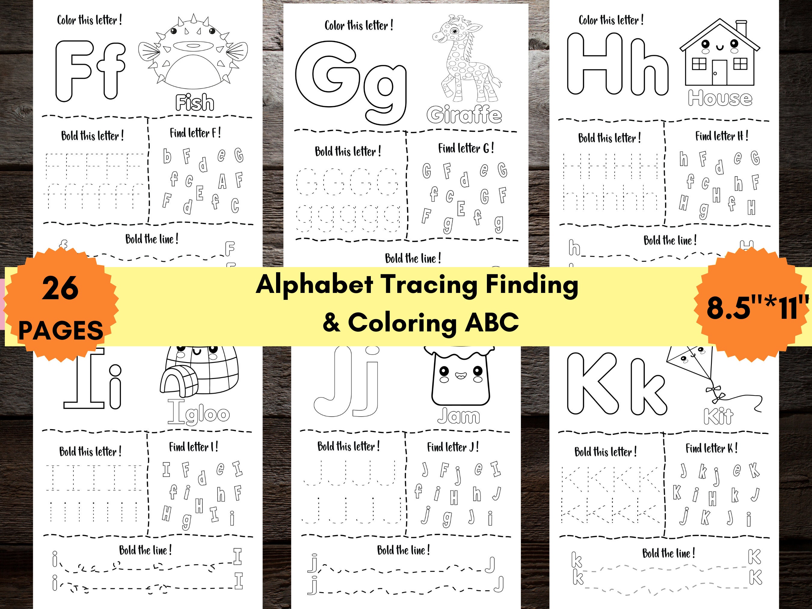 26 Pages, Alphabet Coloring Pages, Preschool Coloring Pages, Preschool ...