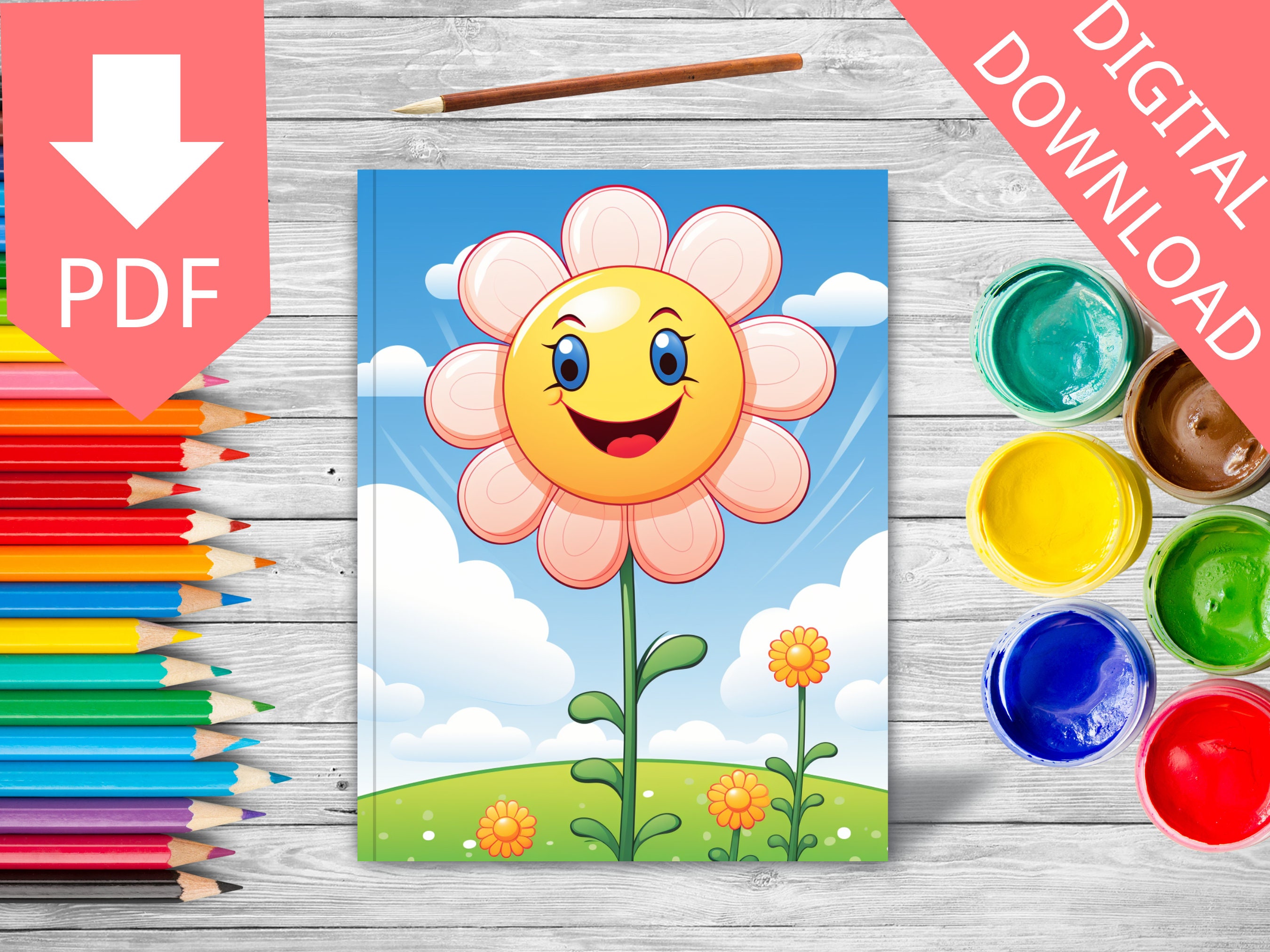 100 Flowers Coloring Pages, Flowers Coloring Book, Beautiful High ...