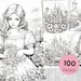 100 Vintage Fairytale Coloring Pages for Adults- Png Pdf Jpg Download ...