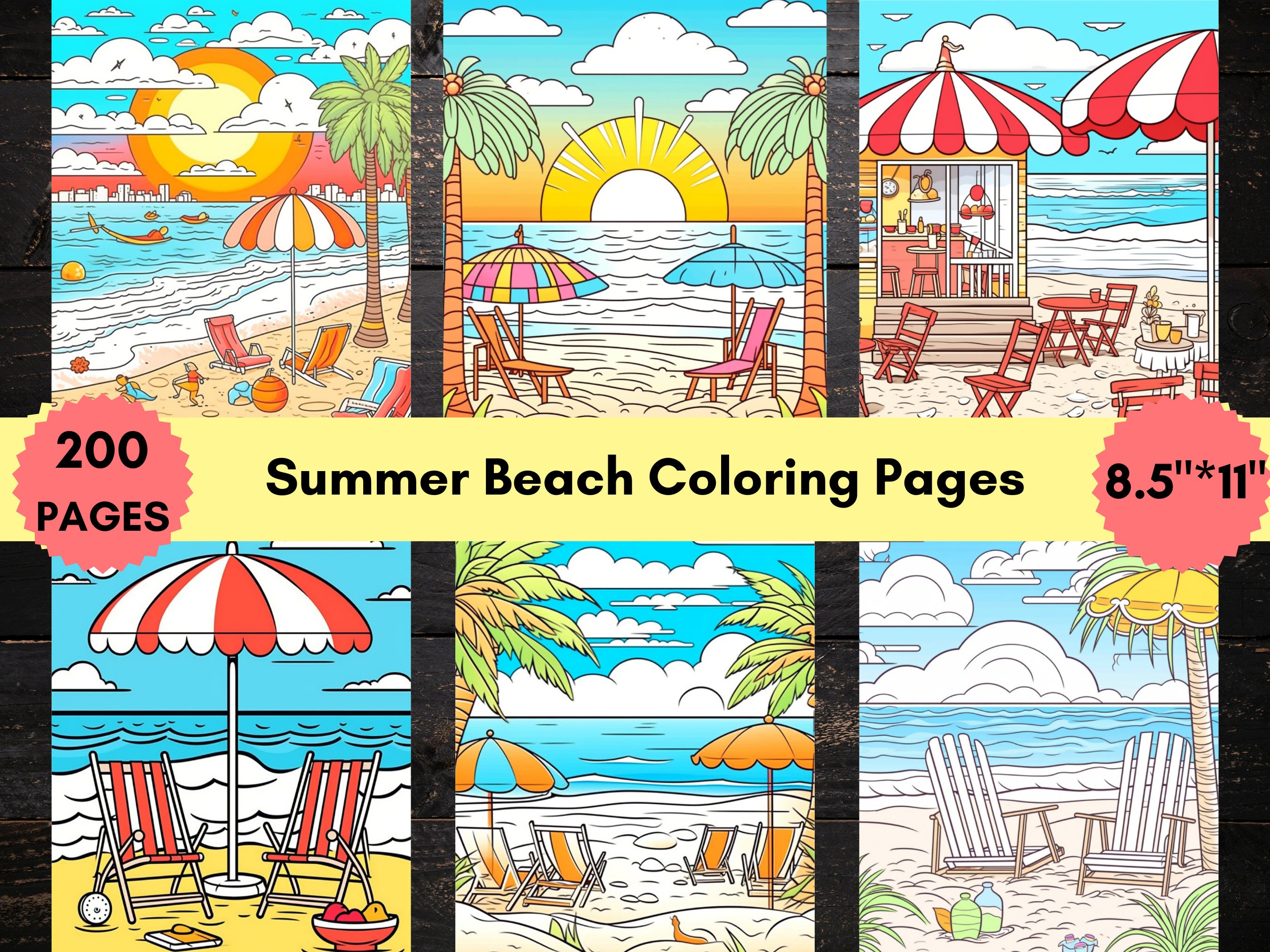 Summer Coloring Pages, 200 Printable Summer Holiday Coloring Pages for ...