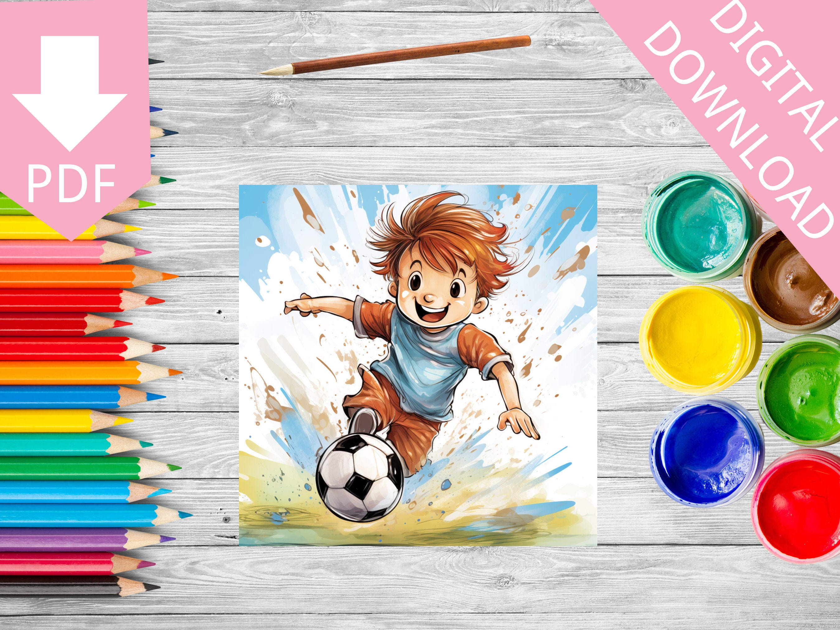 230 Pages, Soccer Coloring Pages, Printable Coloring Pages, Soccer ...