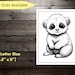 100 Cute Baby Animals Coloring Pages for Adult & Kids, Animal Coloring ...