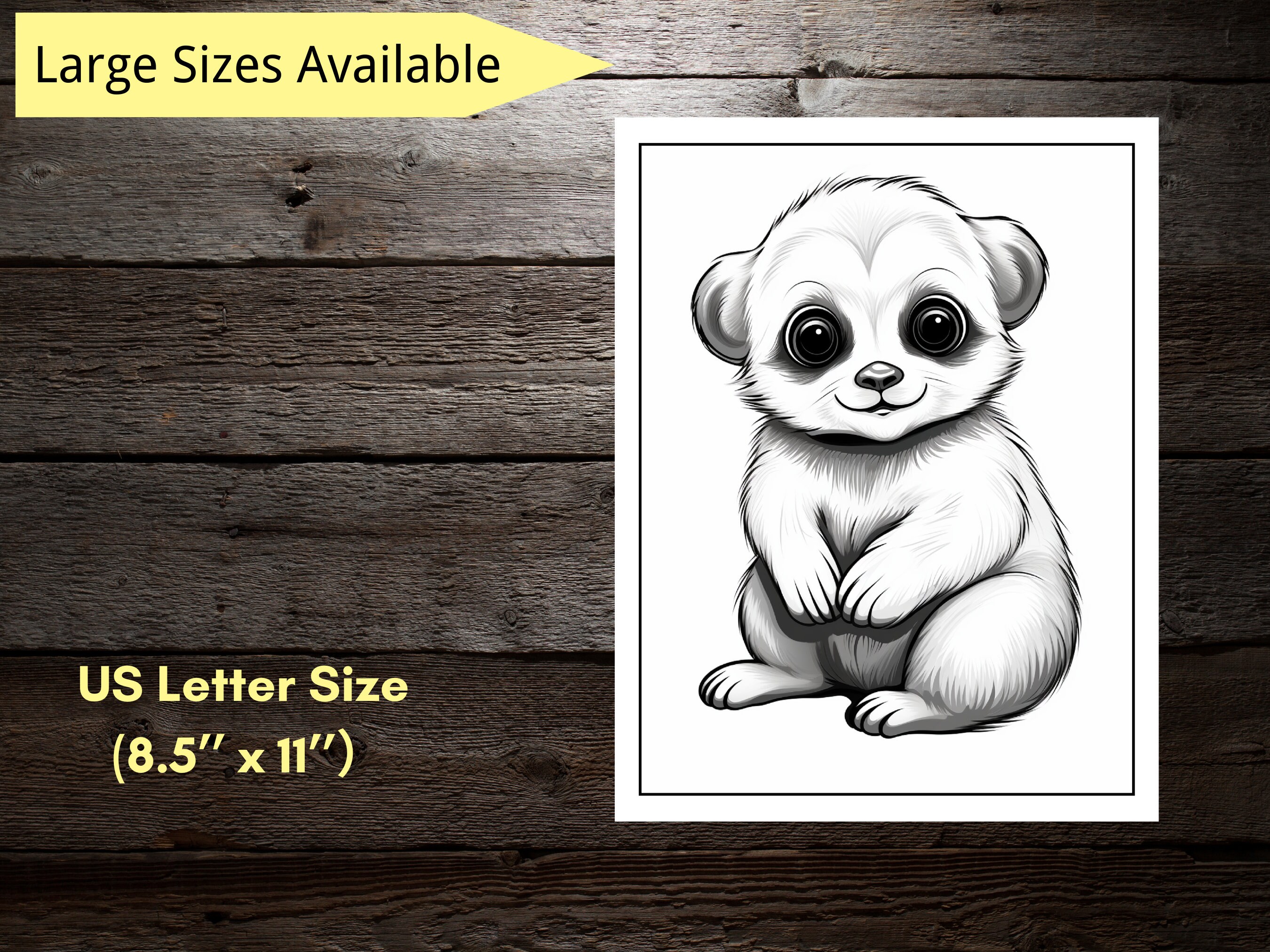 100 Cute Baby Animals Coloring Pages for Adult & Kids, Animal Coloring ...