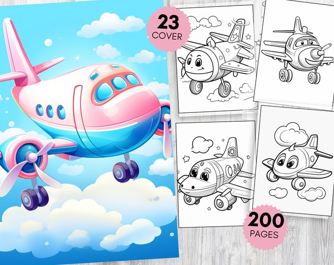 Airplane Coloring Page, Craft Printable Airplane Activity Sheet, Craft ...