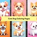 Cute Dog Coloring Pages for Kids and Adults, Puppy Coloring Book ...