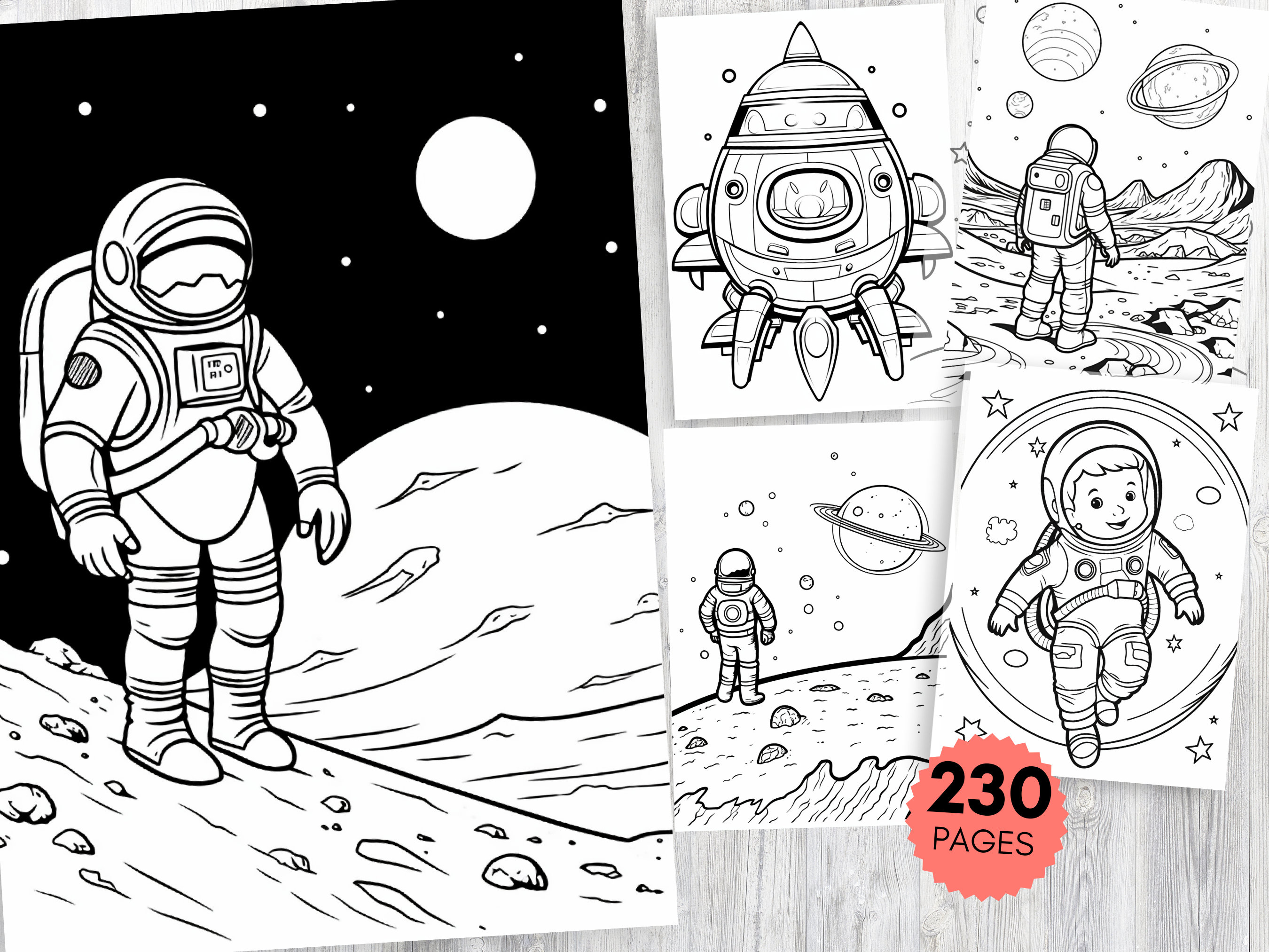 Space Coloring Pages | Space Coloring Pages for Kids | Outer Space ...