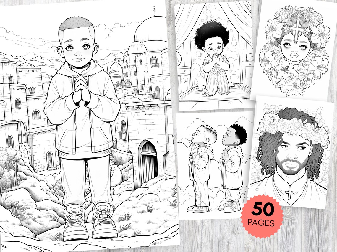 Black Magic Babies, Coloring Pages | 50 Black Kids, Black Baby ...