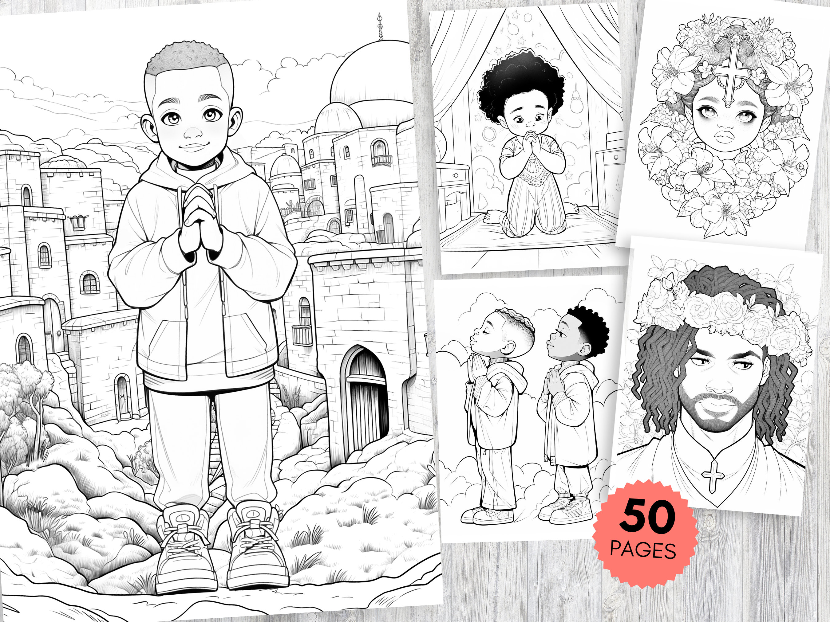 Black Magic Babies, Coloring Pages | 50 Black Kids, Black Baby ...