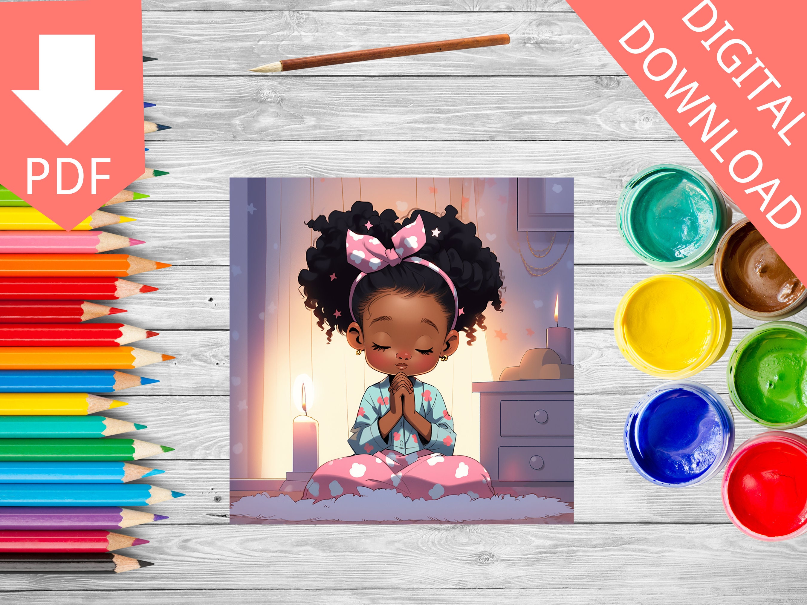 Black Magic Babies, Coloring Pages | 50 Black Kids, Black Baby ...