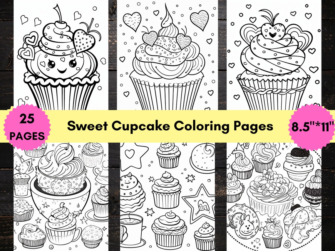 Sweets Coloring Pages for Kids, Sweets Printable, Coloring Pages of Ice ...