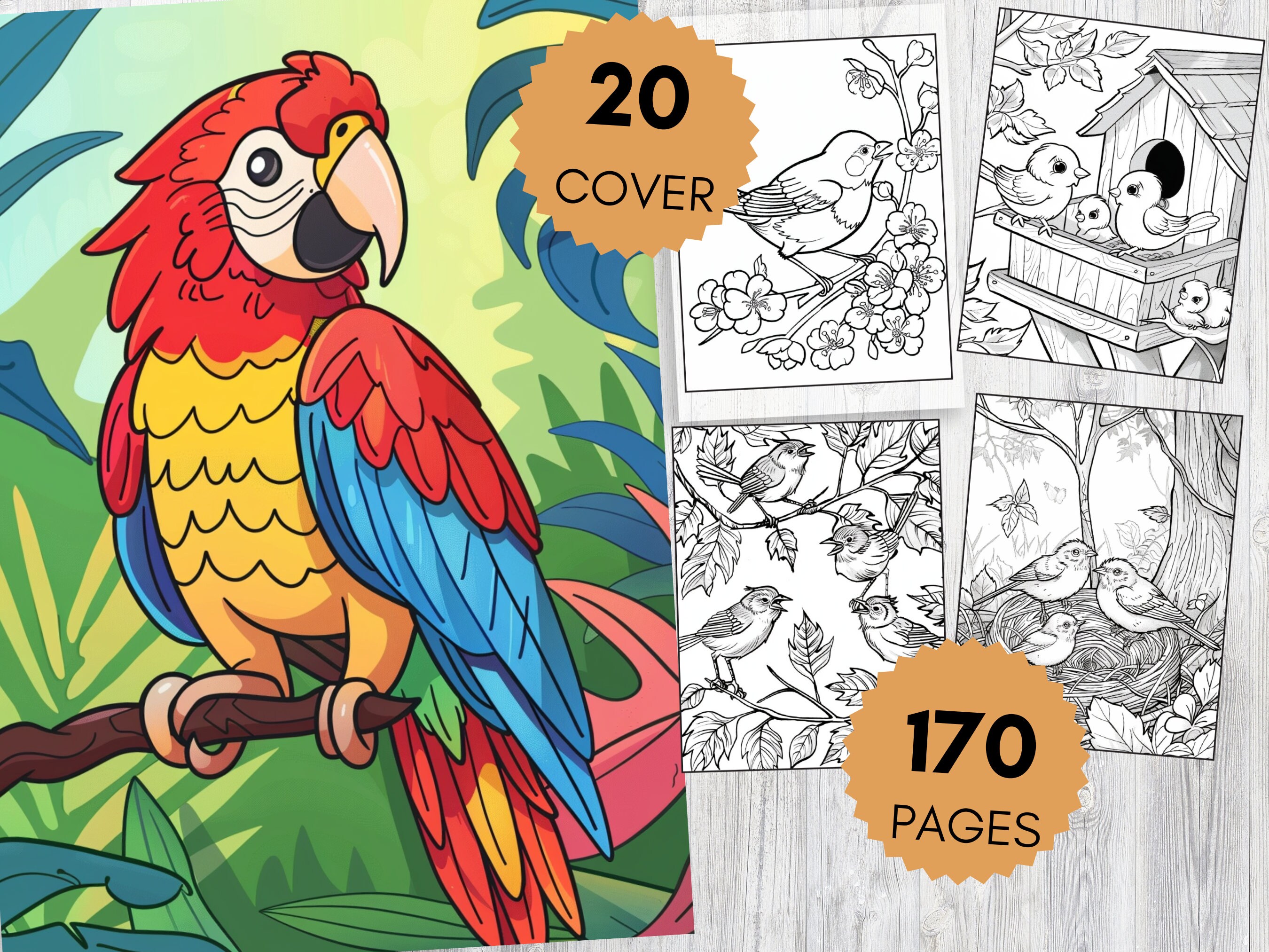 170 Bold and Easy Bird Coloring Pages - Kawaii Little Bird Coloring ...