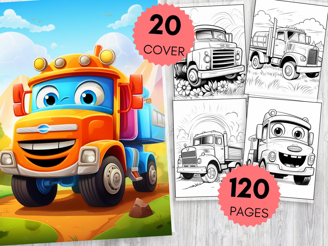 120 Truck Coloring Pages Art for Relaxation and Creativity Unique Hand ...