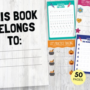 Pencil Control Workbook, Handwriting Activity for Pre-school ...