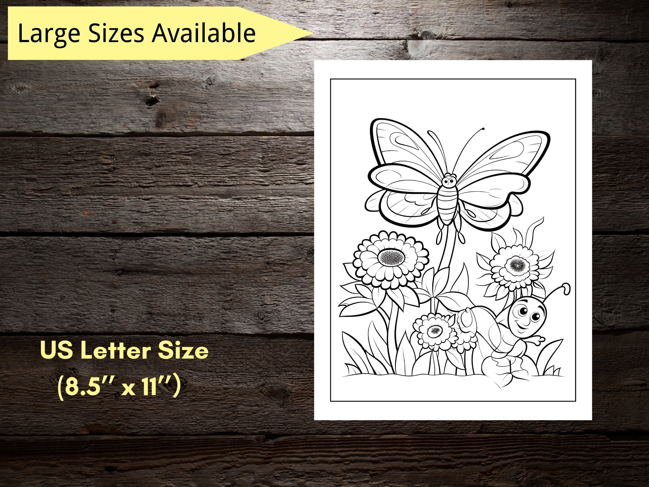 Bugs and Insects Coloring Pages for Kids, Bugs and Insects Coloring ...