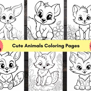 80 Cute Animals Coloring Pages, Printable Coloring Pages, Animals ...