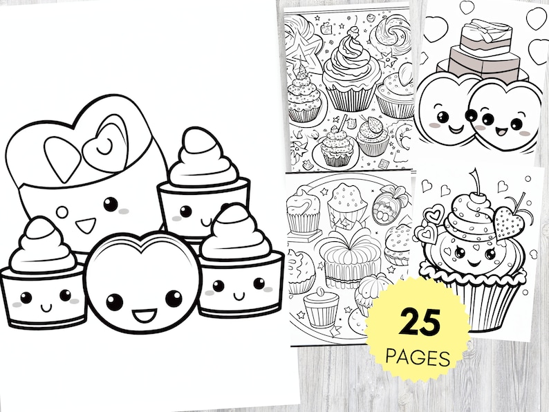 Sweets Coloring Pages for Kids, Sweets Printable, Coloring Pages of Ice ...