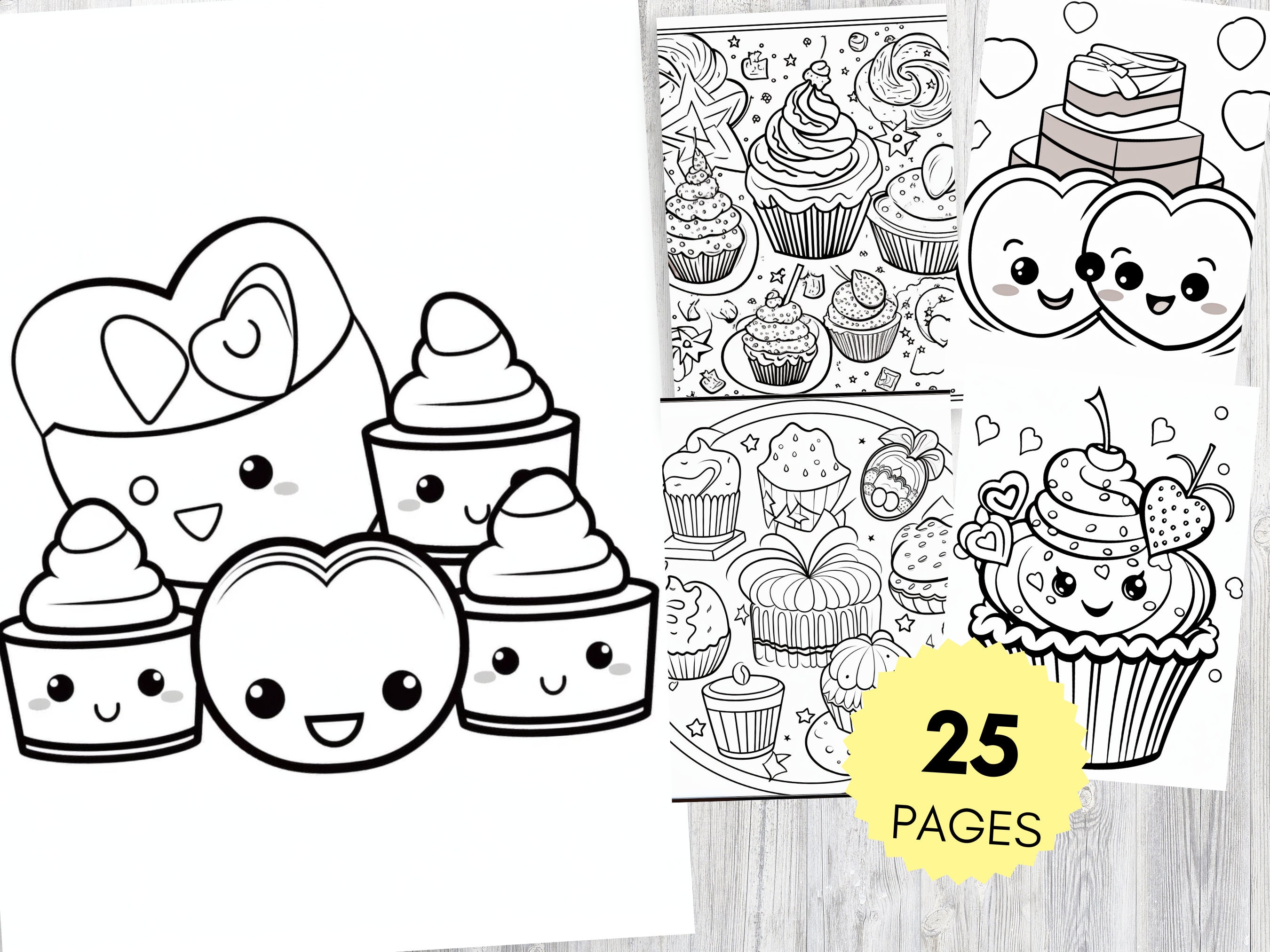 Sweets Coloring Pages for Kids, Sweets Printable, Coloring Pages of Ice ...