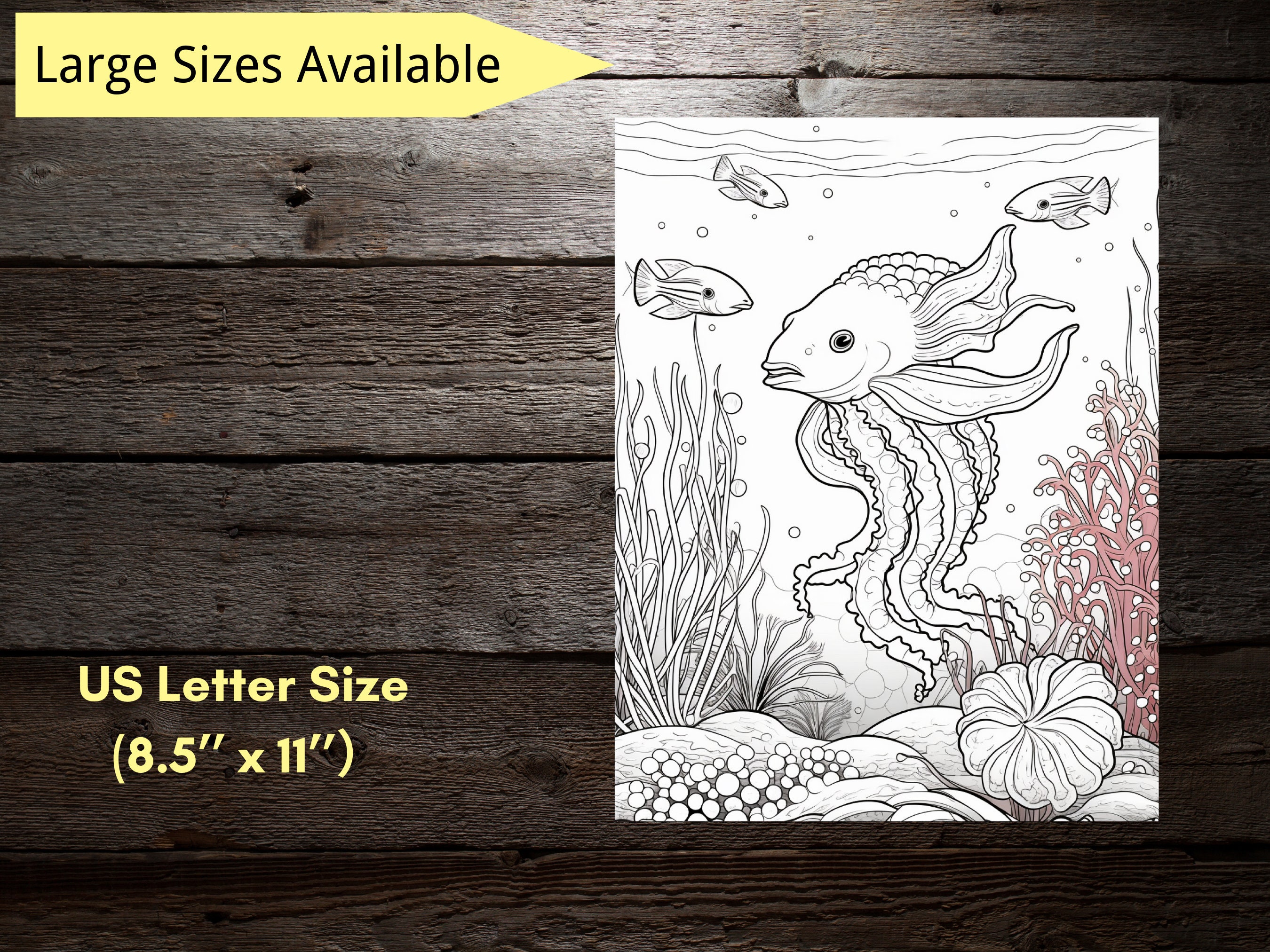 100 Baby Sea Animals Coloring Pages - Digital Download for Relaxation ...