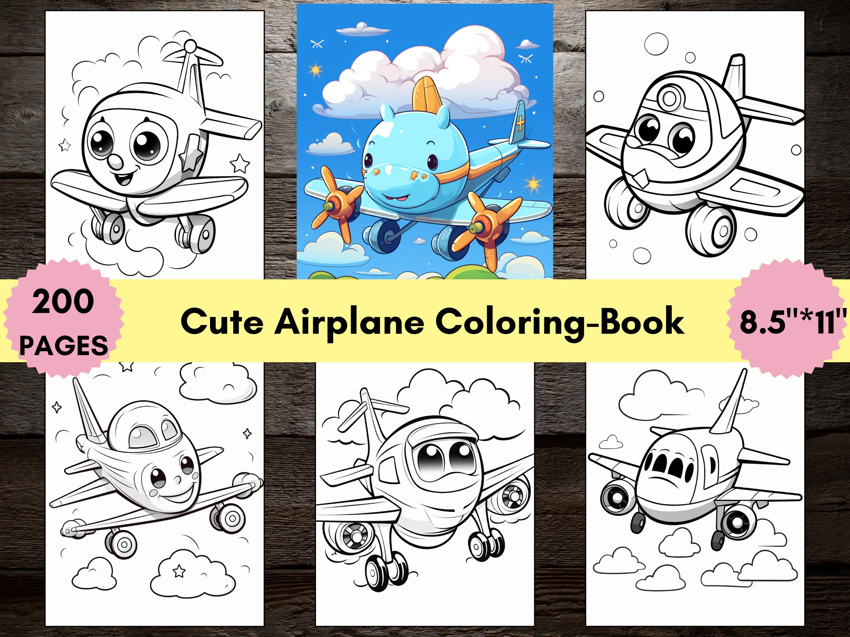 Airplane Coloring Pages, Airplane PDF, Airplane Printables, Airplane ...