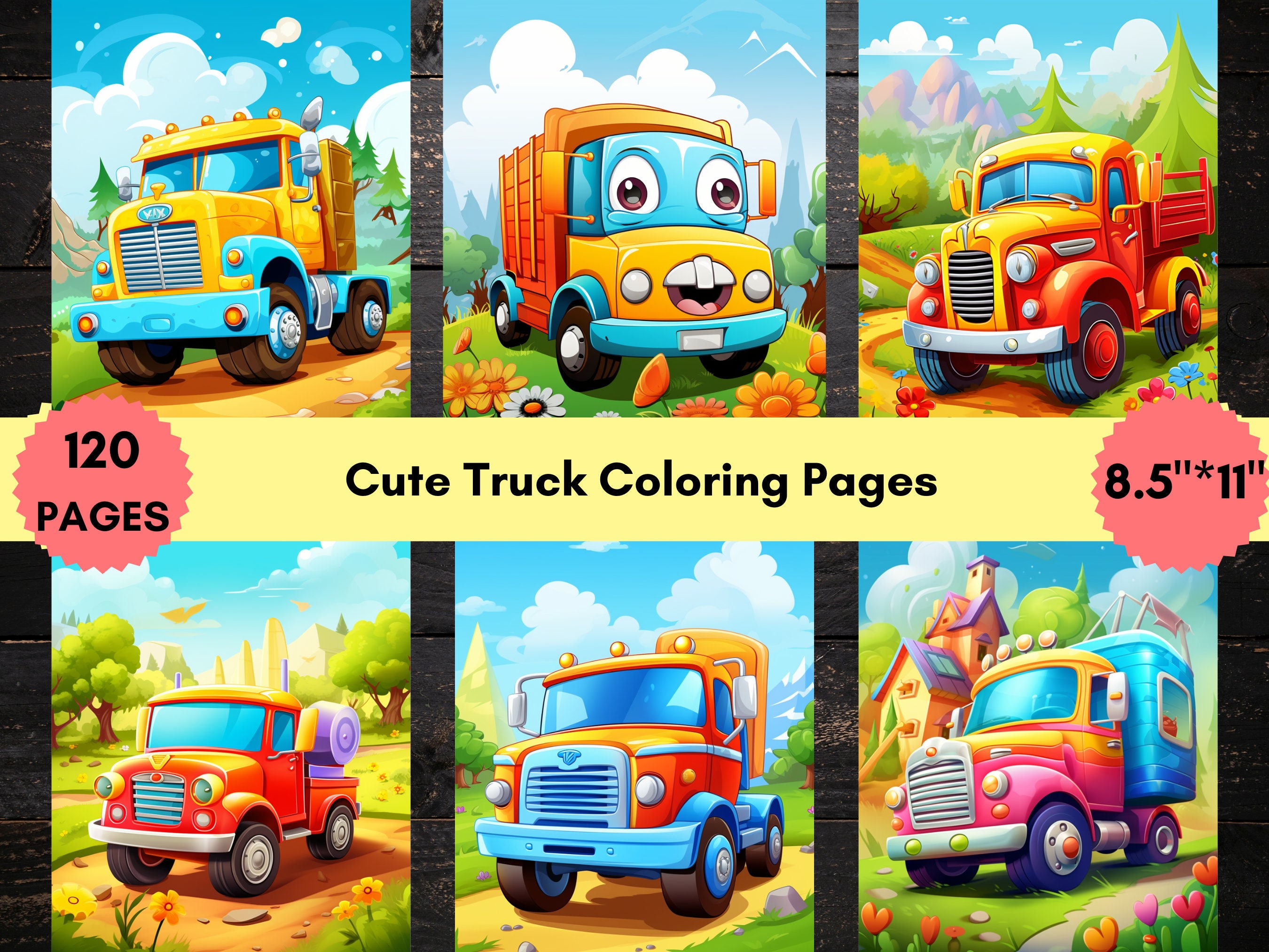 120 Truck Coloring Pages Art for Relaxation and Creativity Unique Hand ...