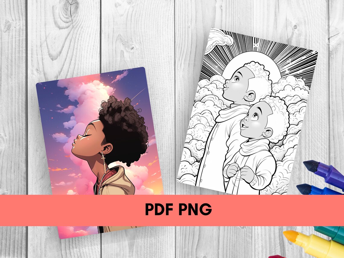 Black Magic Babies, Coloring Pages | 50 Black Kids, Black Baby ...