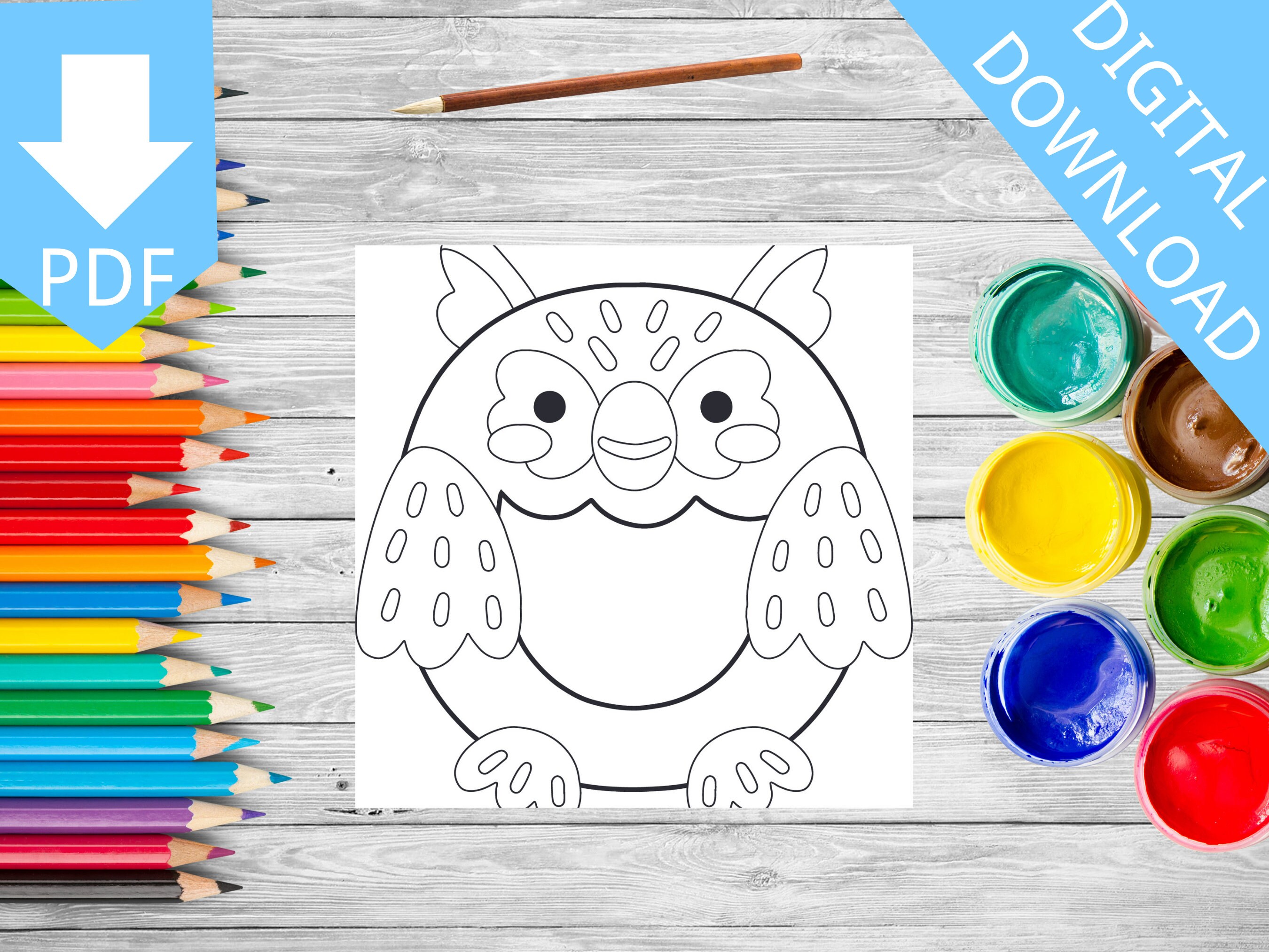 26 Pages Alphabet Coloring Book Printable for Kids, Alphabet Coloring ...