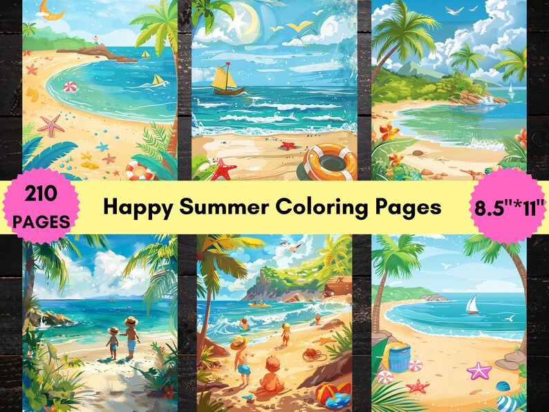 Summer Coloring Pages, 200 Printable Summer Holiday Coloring Pages for ...