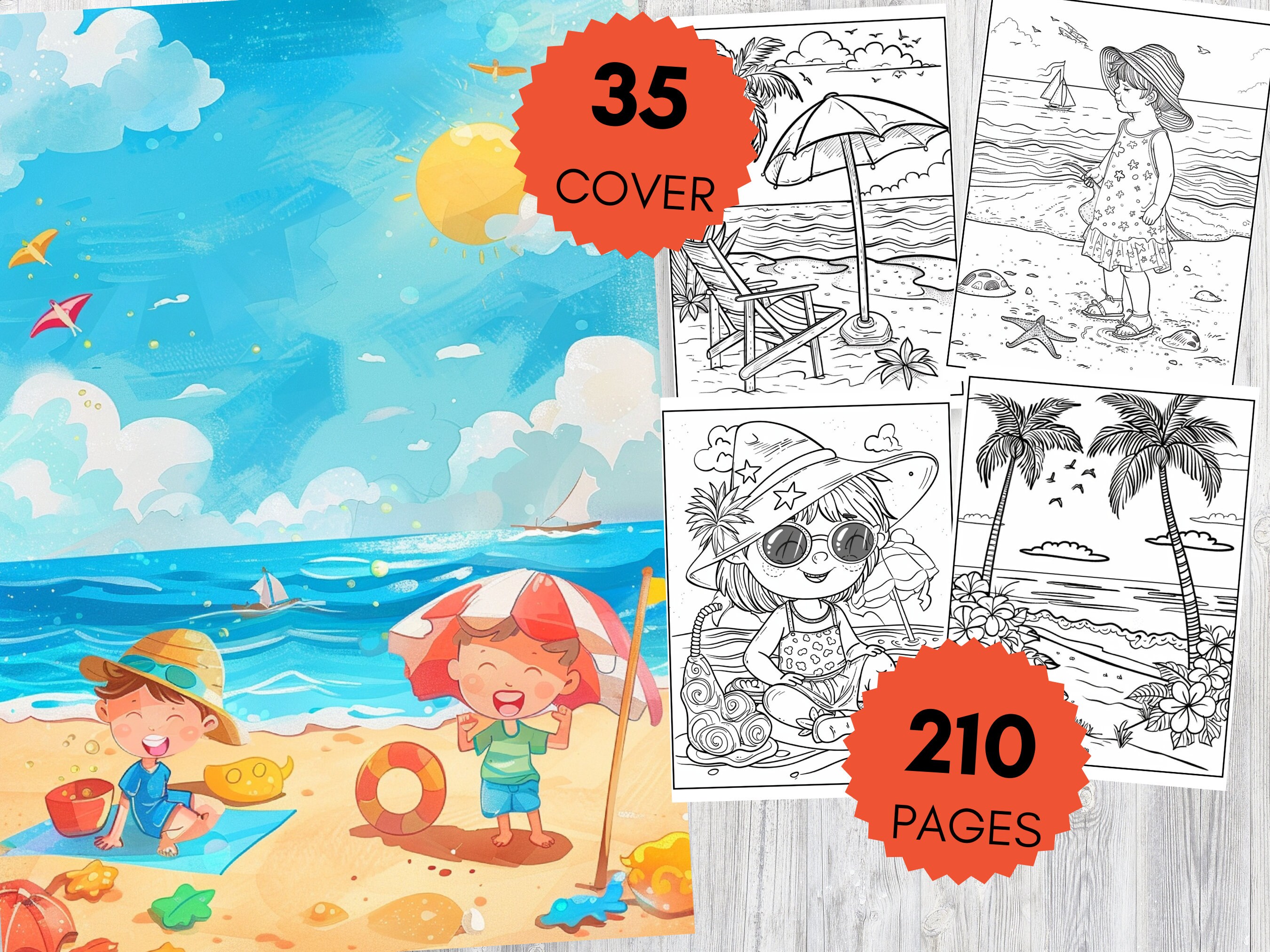 Summer Coloring Pages, 200 Printable Summer Holiday Coloring Pages for ...