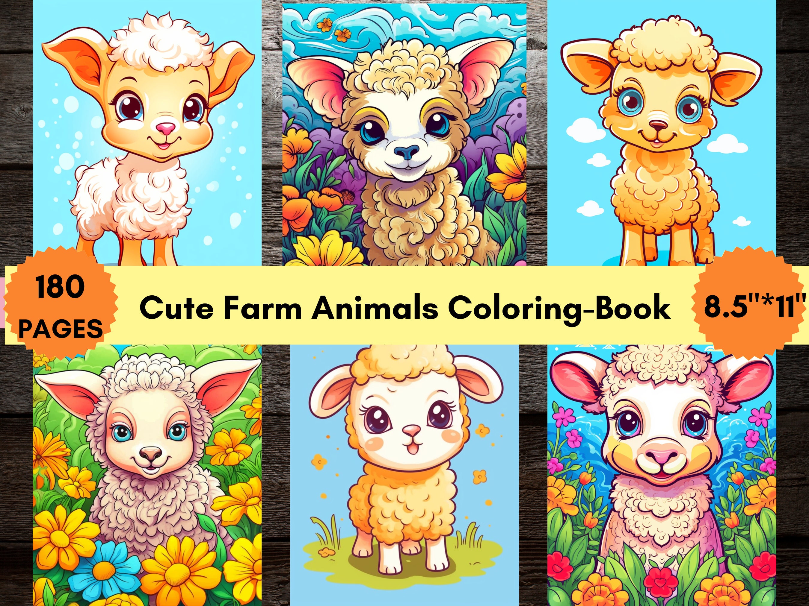 180 Cute Farm Animal Coloring Pages | Farm Animal Coloring | Stress ...