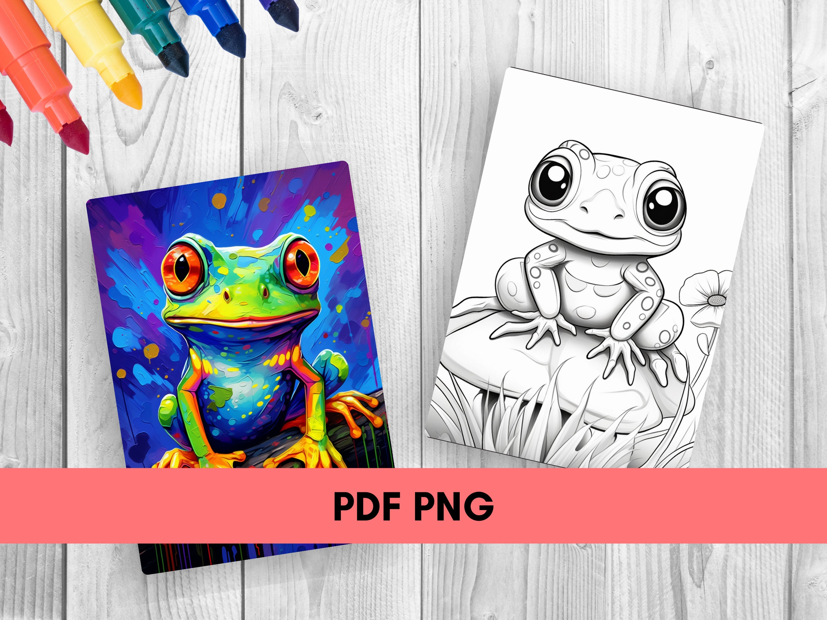 Cozy Frogs Coloring Page Set Frog Coloring Pages Cozy Coloring Pages ...