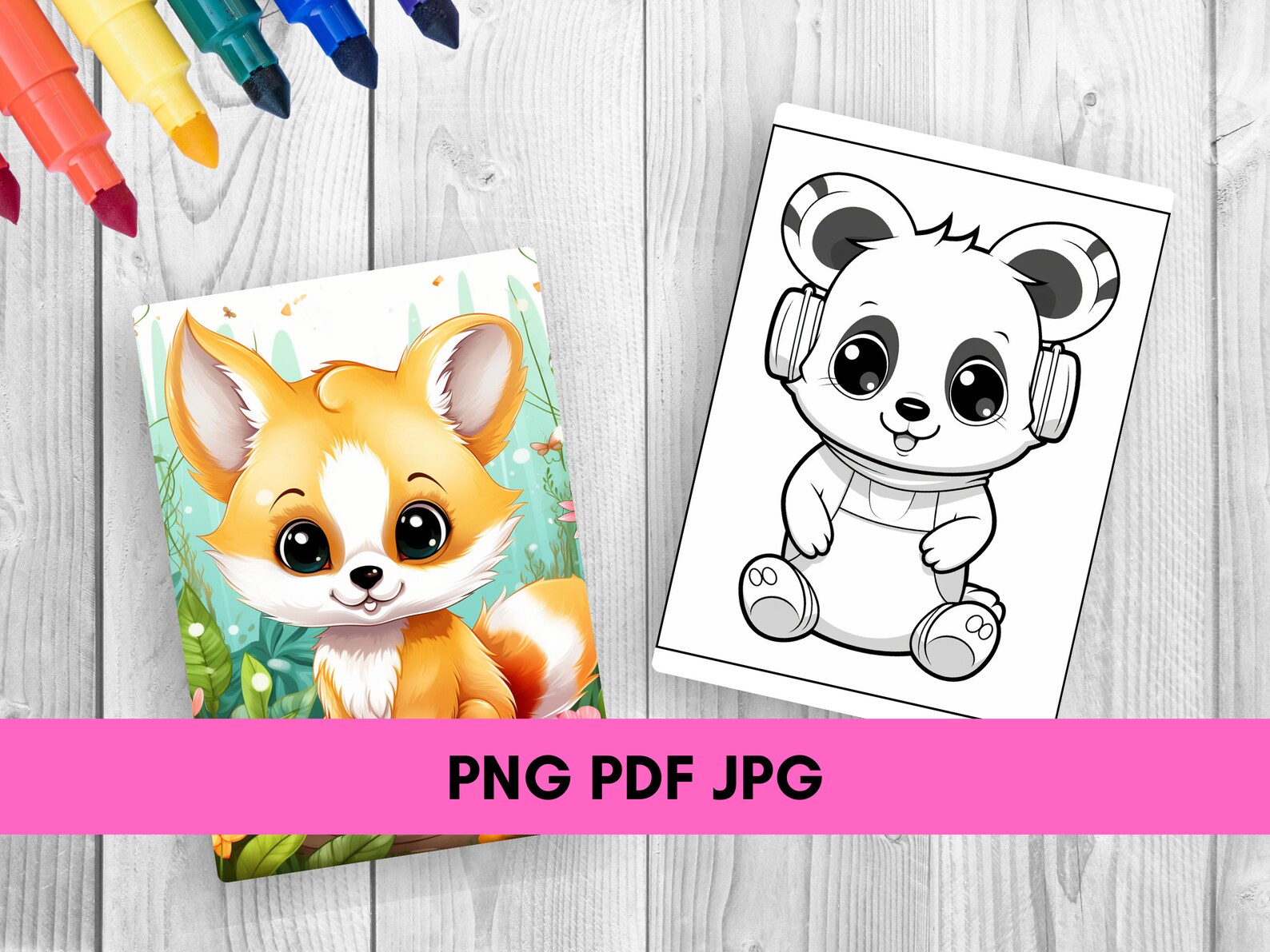 100 Cute Baby Animals Coloring Pages for Adult & Kids, Animal Coloring ...