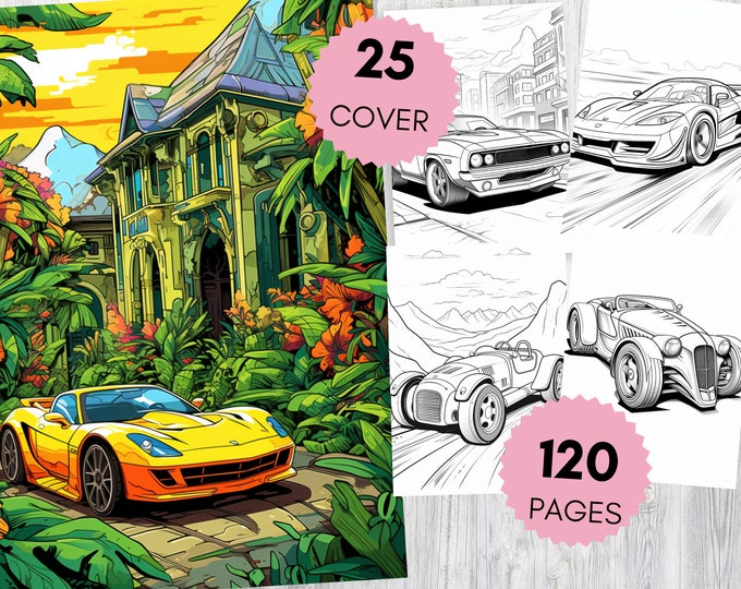 24 Supercars Coloring Pages for Kids Cars for Coloring Racing Cars for ...