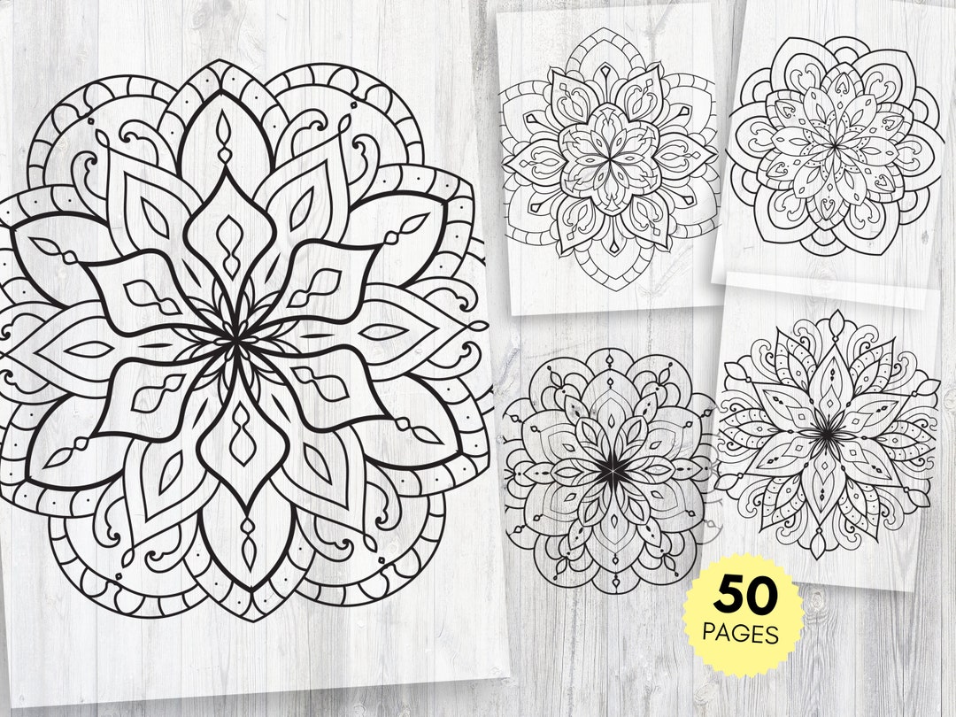 Easy Mandala Coloring Pages for Kids | Mandalas Art for Beginners ...