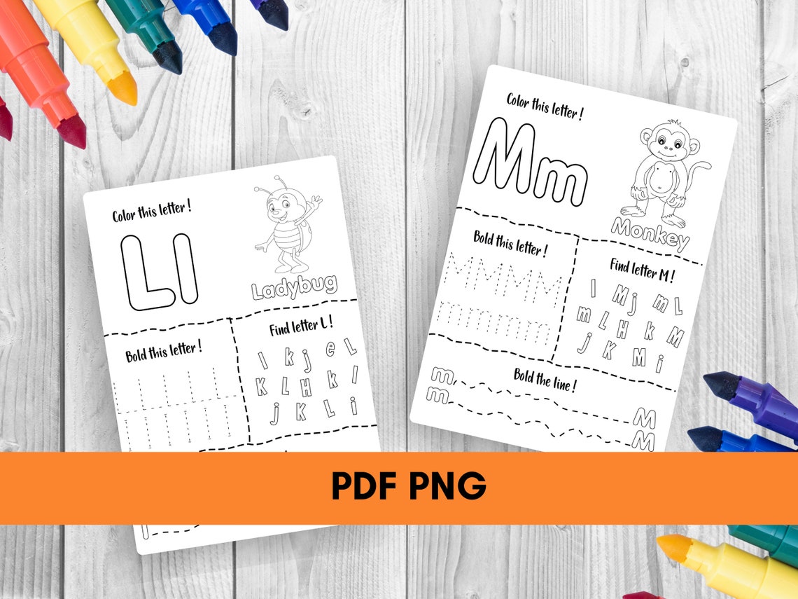 26 Pages, Alphabet Coloring Pages, Preschool Coloring Pages, Preschool ...