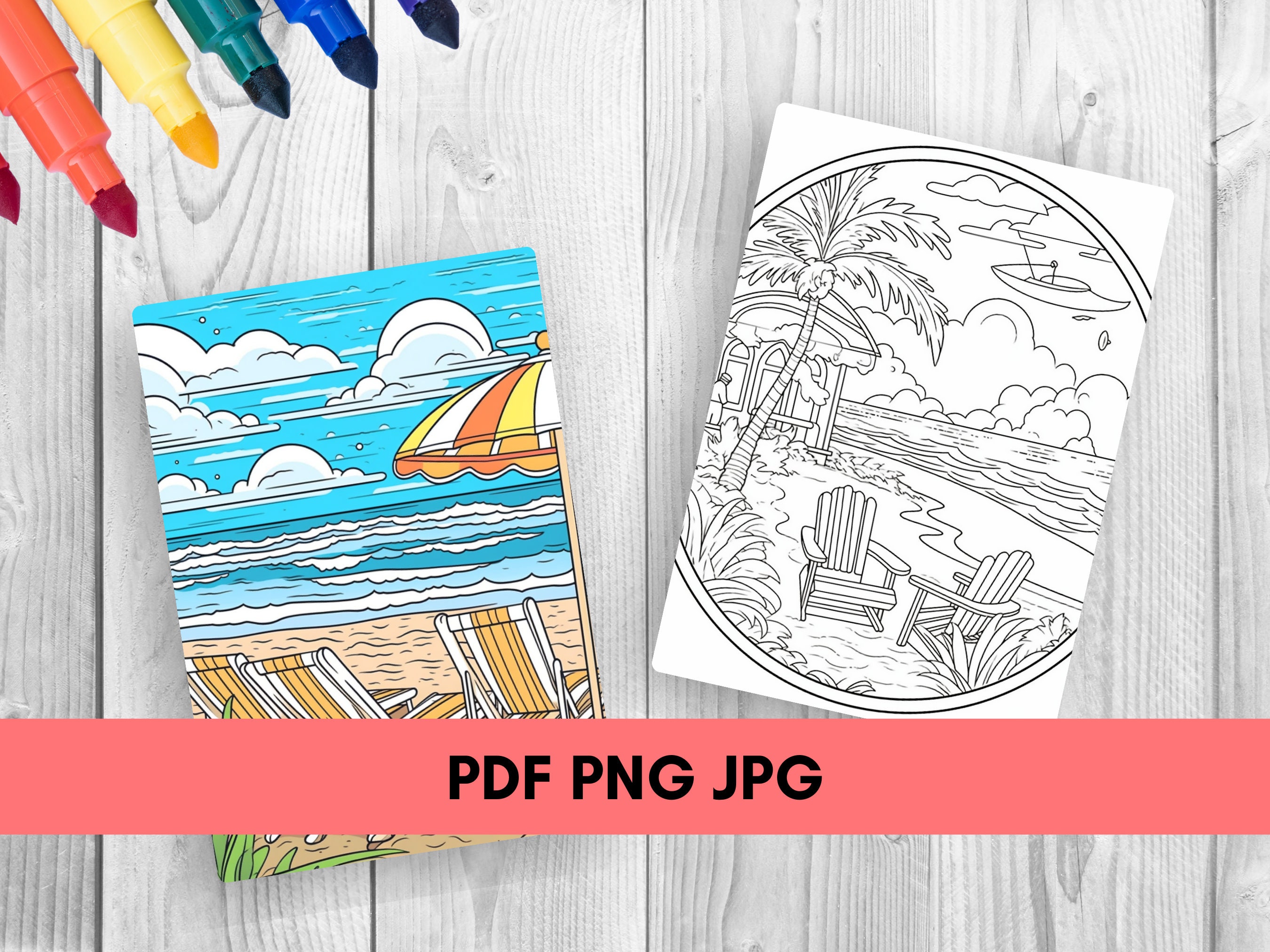 Summer Coloring Pages, 200 Printable Summer Holiday Coloring Pages for ...