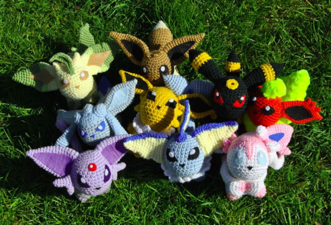 Amigurumi Crochet Pattern Bundle Deal: Eevee Evolutions PDF ENGLISH - Etsy