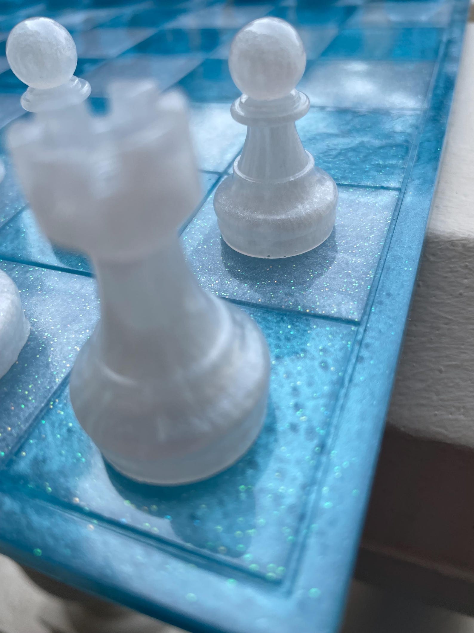 Resin Frozen Themed Chess Set - Etsy