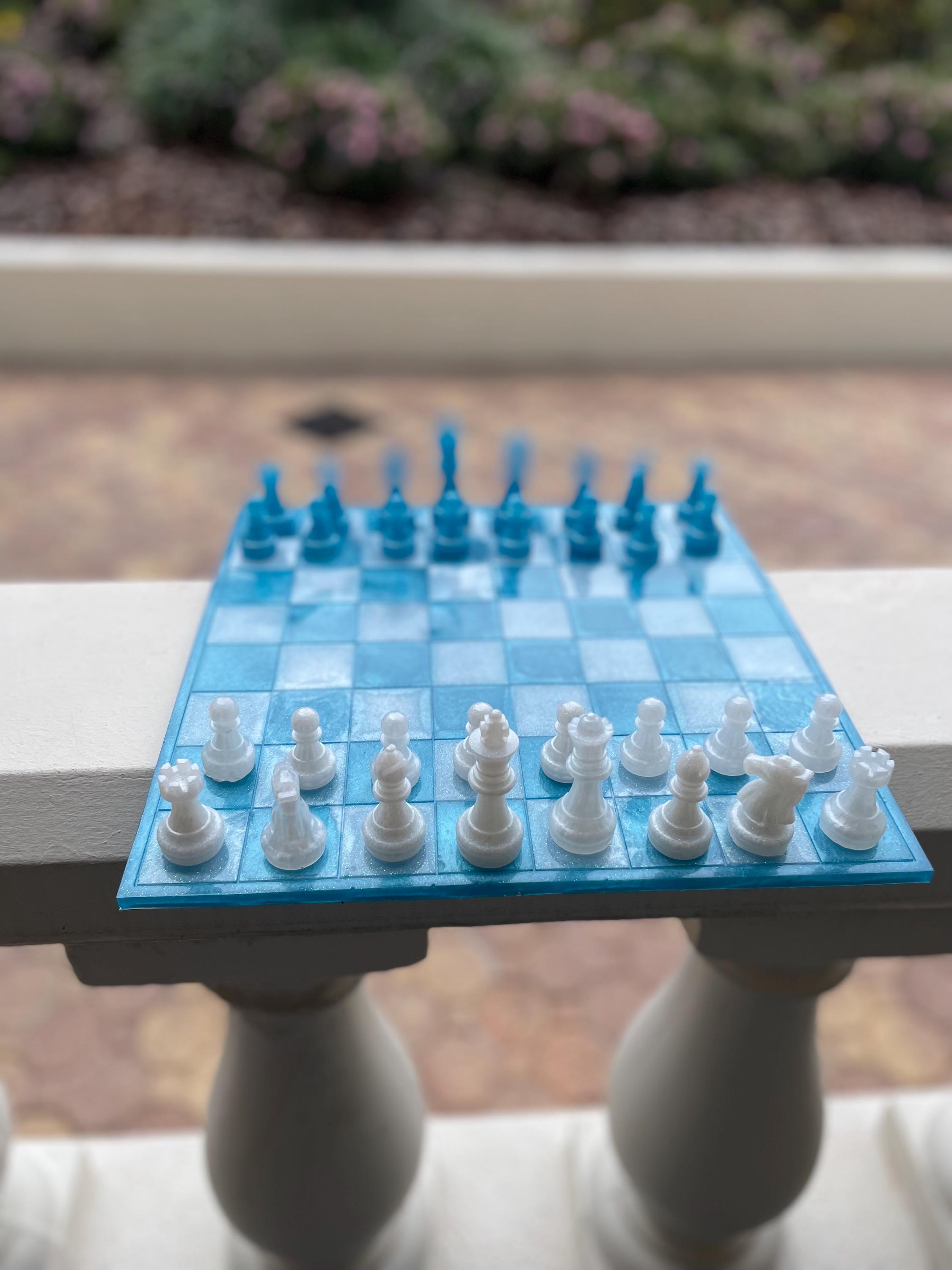 Resin Frozen Themed Chess Set - Etsy