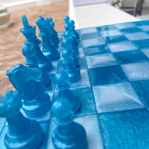 Resin Frozen Themed Chess Set - Etsy