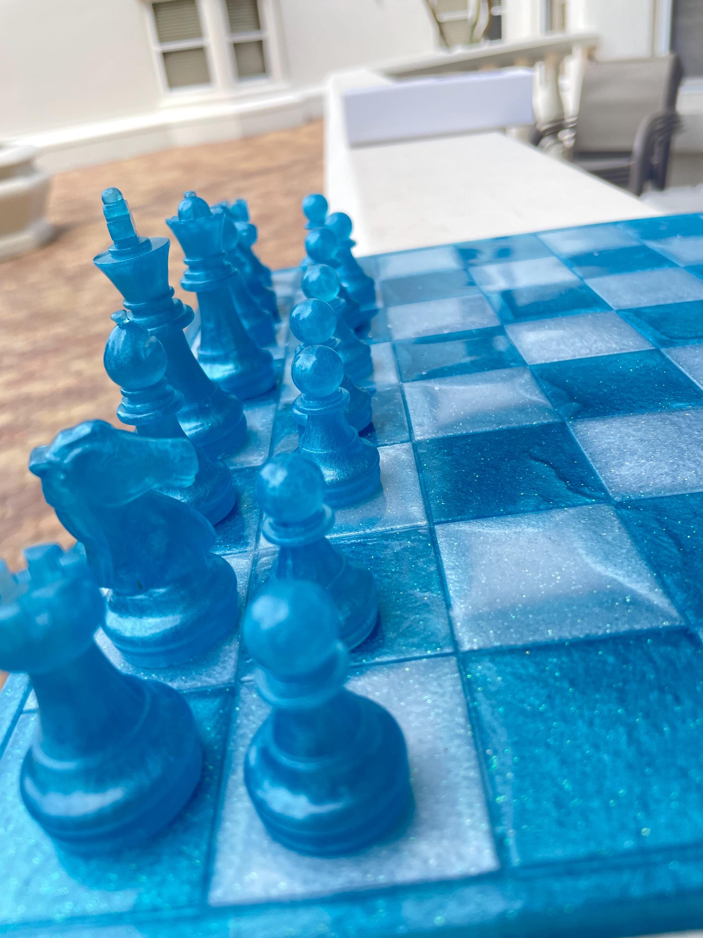 Resin Frozen Themed Chess Set - Etsy